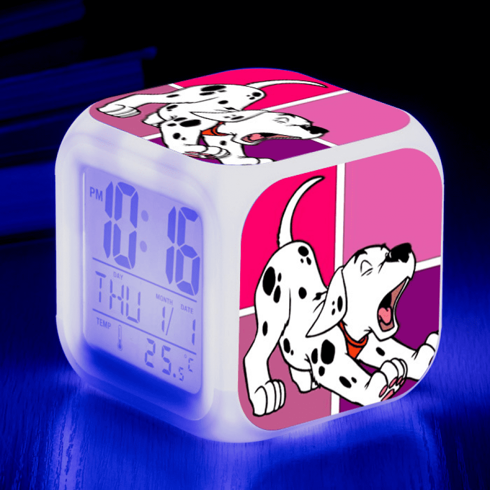 DONNGZAE Digital Alarm Clock for Kids, Cartoon Pochacco Pattern 7 LED ...