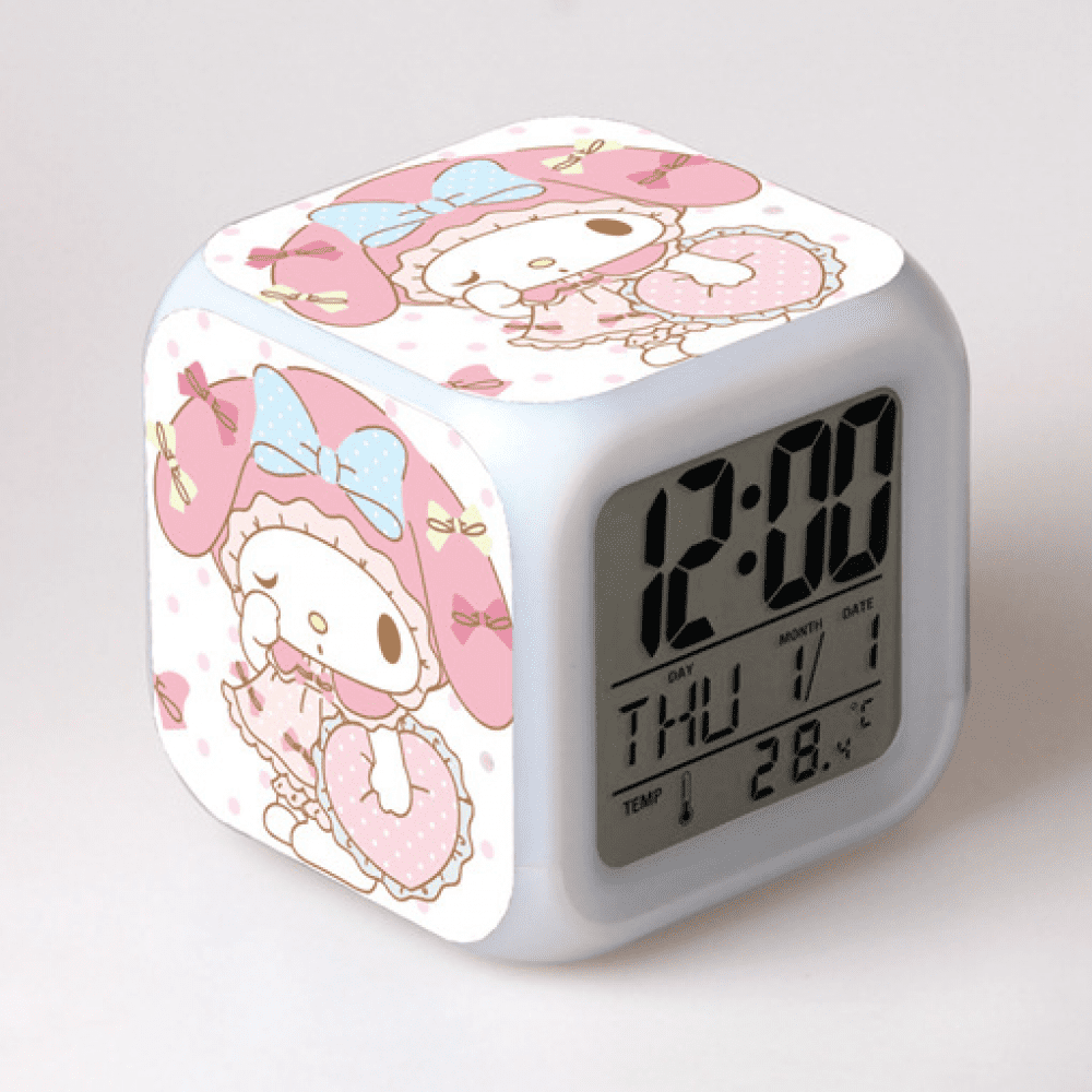 DONNGZAE LED Alarm Clock Melody Pattern Creative Desk Table Clock ...