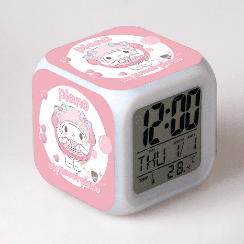 DONNGZAE LED Alarm Clock Sanrio Pattern Creative Desk Table Clock ...