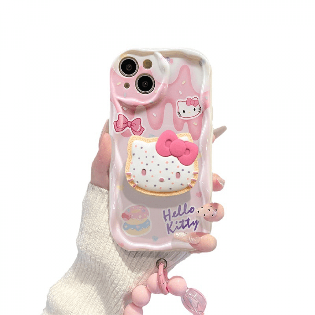 DONNGZAE for iPhone 15 Pro max Case, Cute Cartoon Hello Kitty Phone Case, Soft Rubber Shockproof ...