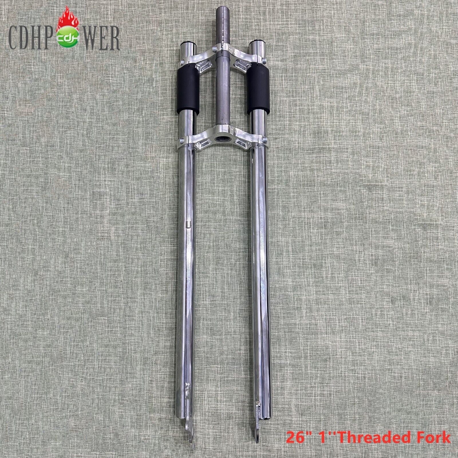 DONSP1986 1" Threaded Triple Tree Non Suspension Bicycle Fork 26" - Gas ...