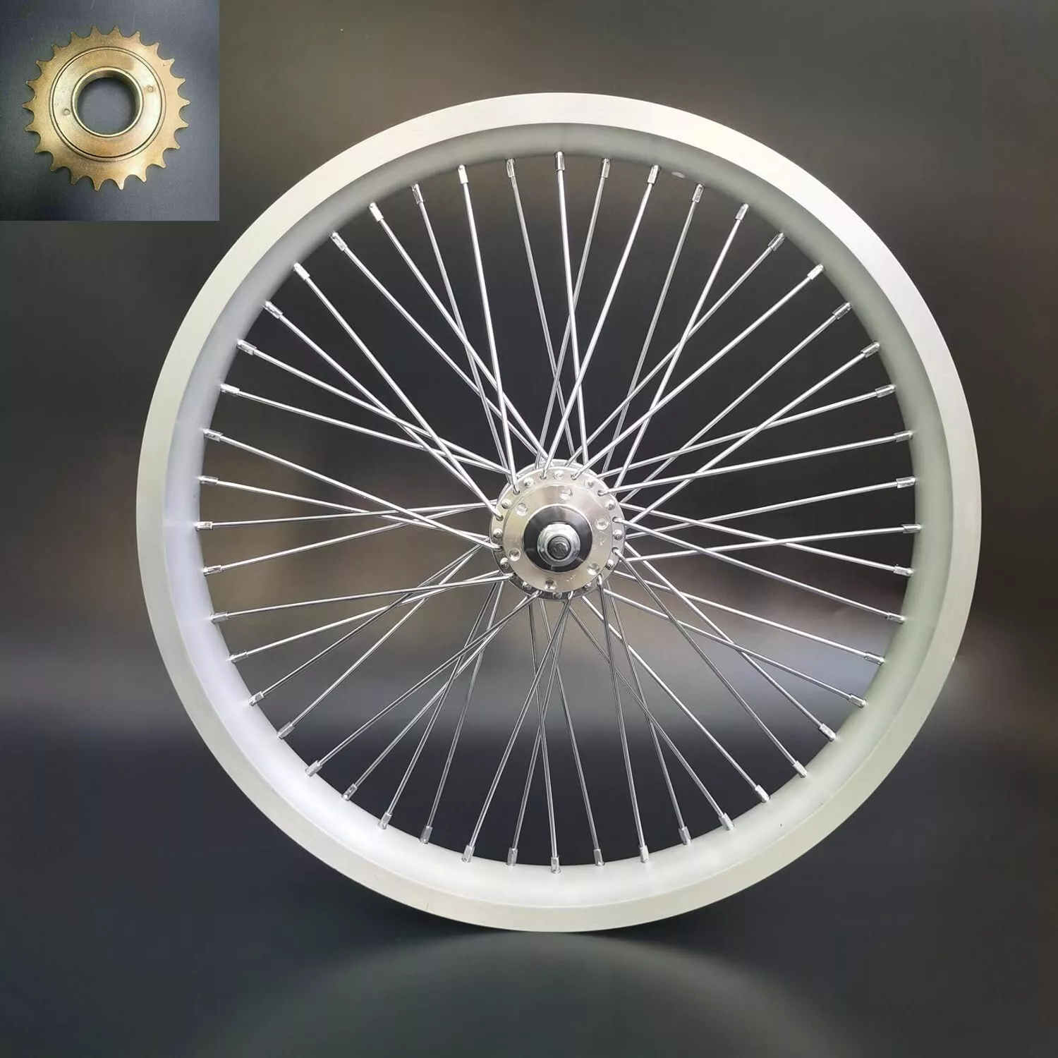 DONSP1986 20 inch Heavy Duty Bicycle Rear Wheel Rim 12 Gauge, Double ...