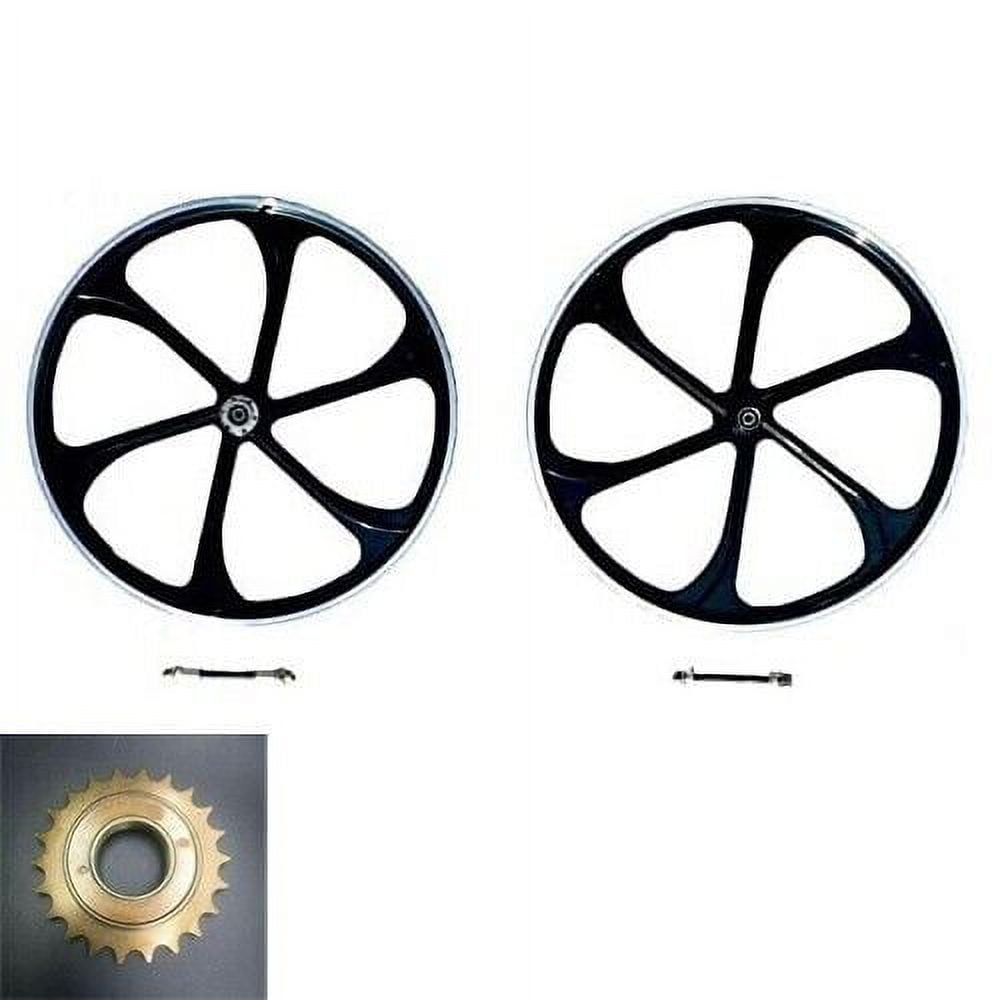 DONSP1986 26" Aluminum Mag Wheels Set Rims 100x135MM & Flywheel ...
