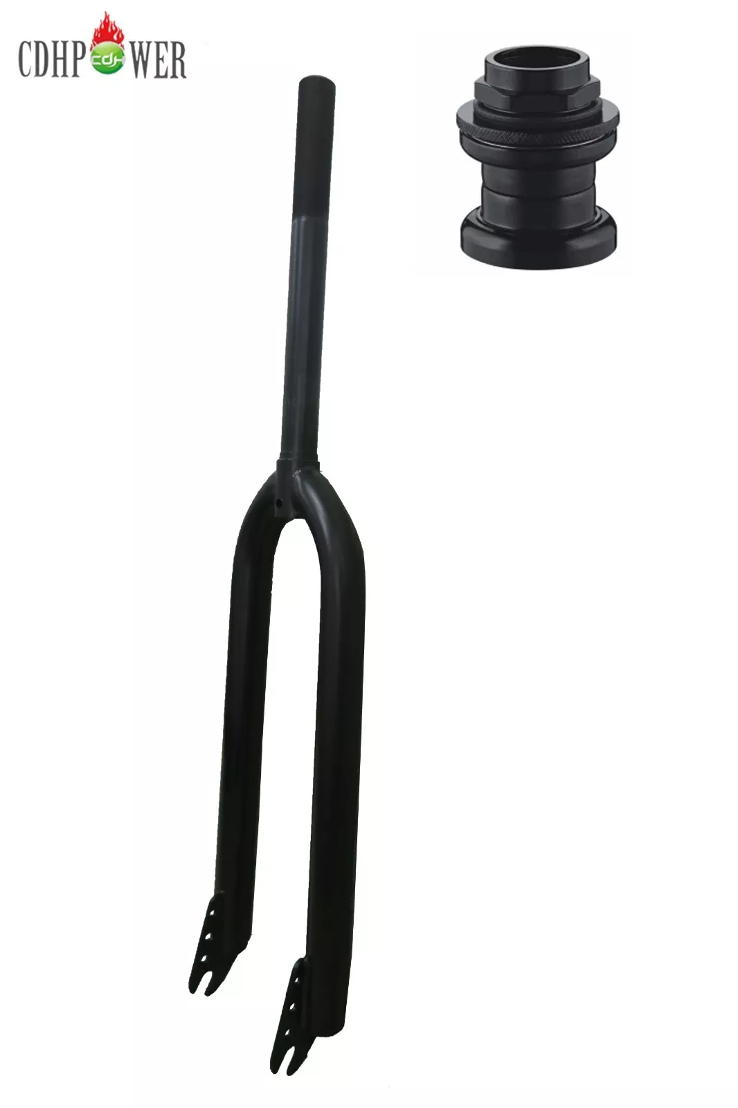 DONSP1986 26" Bicycle Fork Steerer 250mm, Bike Steel Rigid Fork 1 ...