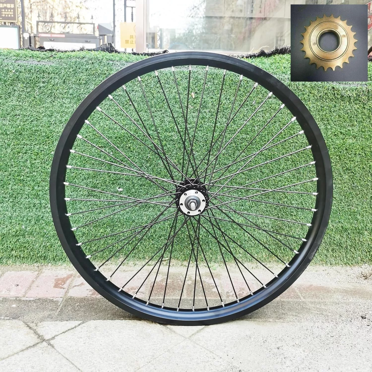 DONSP1986 26" Heavy Duty Double Wall Rear Wheel 12G 48 Spokes Bicycle ...