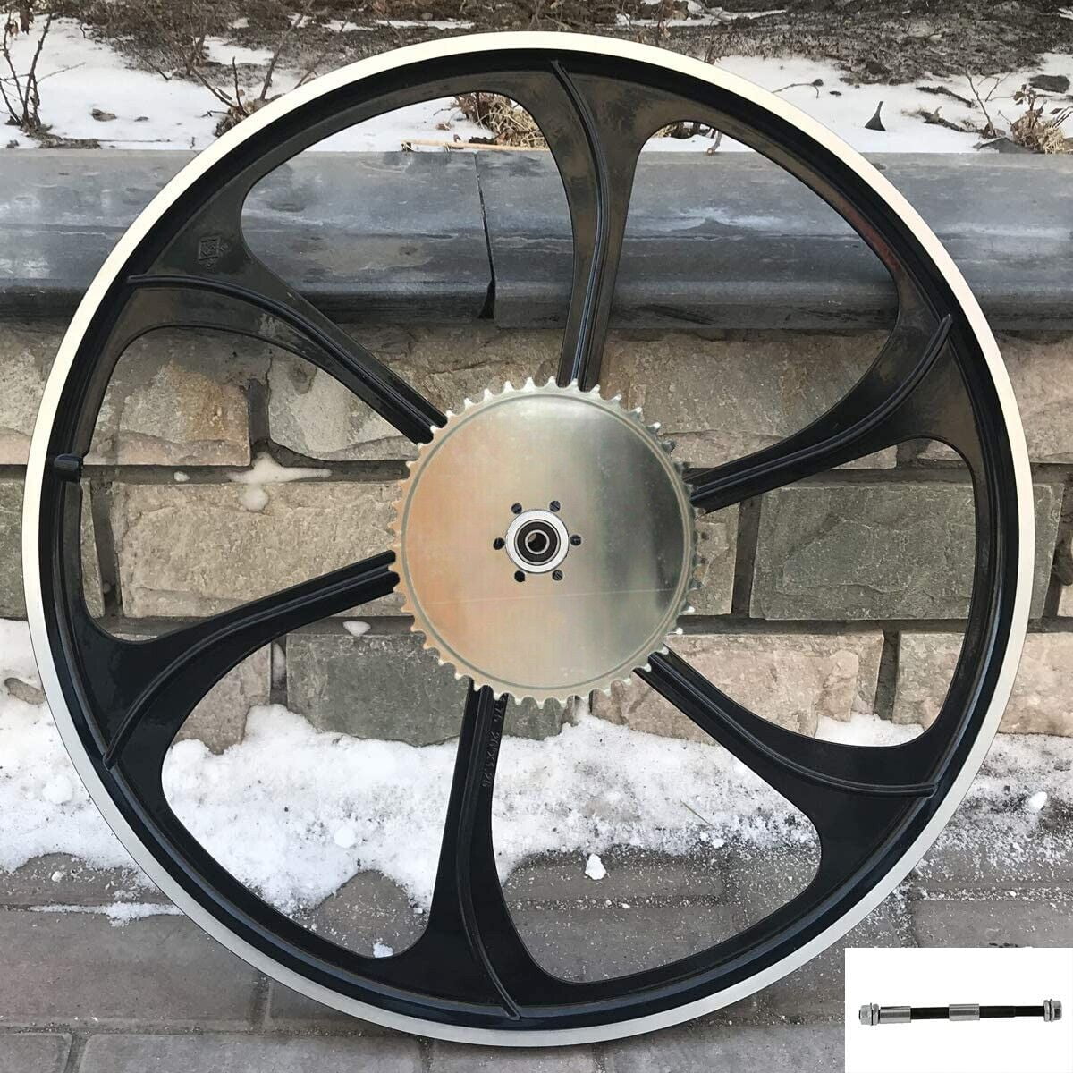 DONSP1986 26" Rear Mag Wheel/Bike Wheel Rims & 44T Sprocket-Gas ...