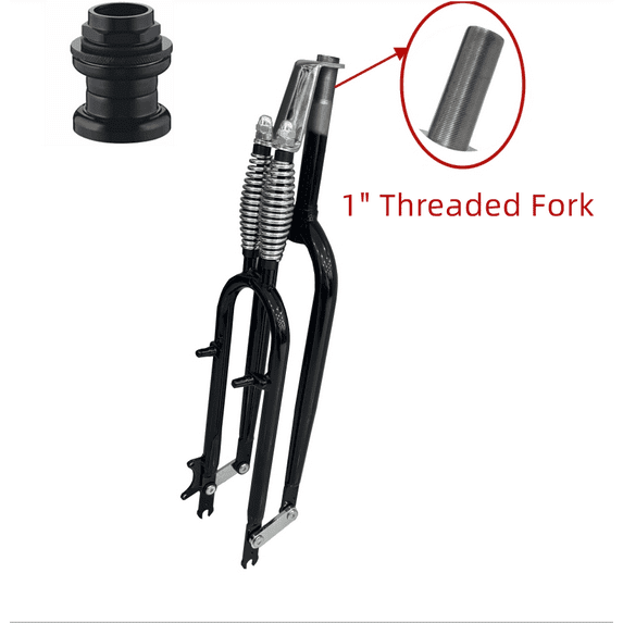 DONSP1986 26" Springer Fork 1" Threaded,Cruiser Chopper Bike Dual ...
