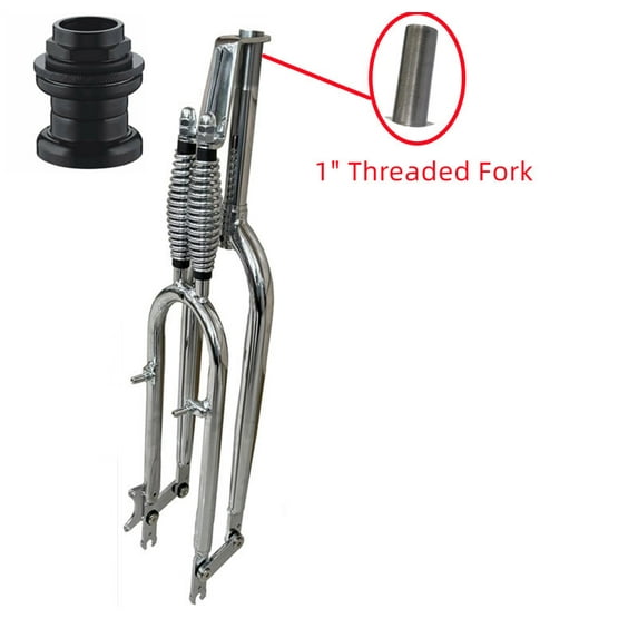 DONSP1986 26" Springer Fork 1" Threaded,Cruiser Chopper Bike Dual ...