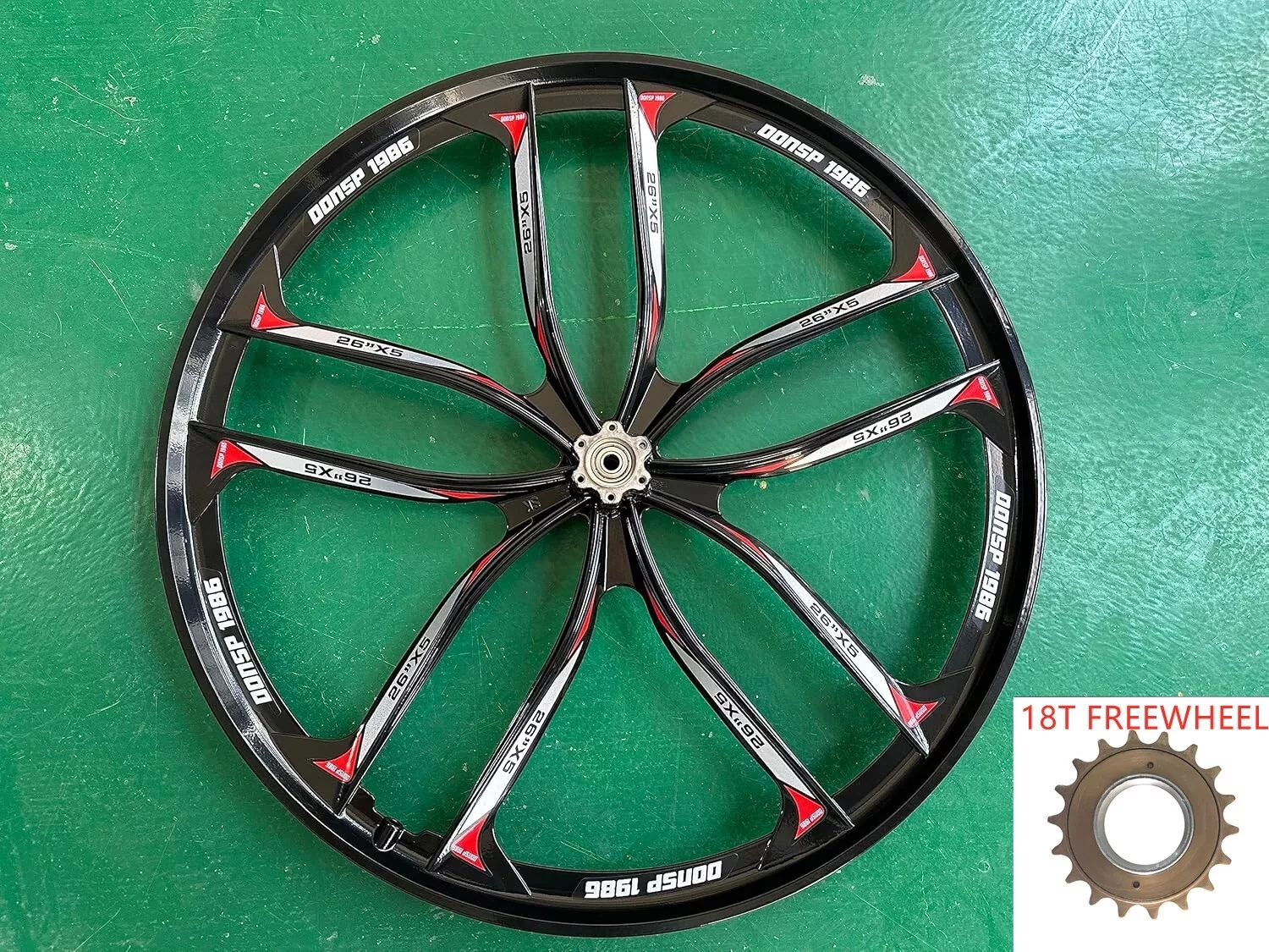 DONSP1986 26 inch 10 Spokes Rear Mag Wheel 135mm for 7/8/9 Speed ...