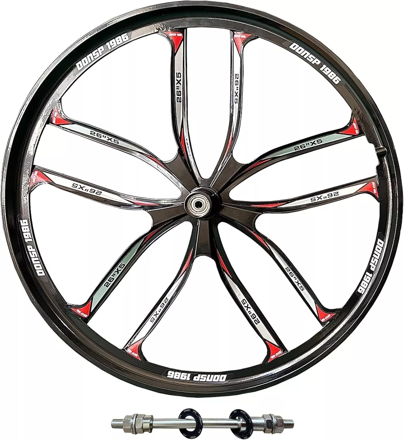 DONSP1986 26 inch 10 Spokes Rear Mag Wheel 135mm for 7/8/9 Speed ...
