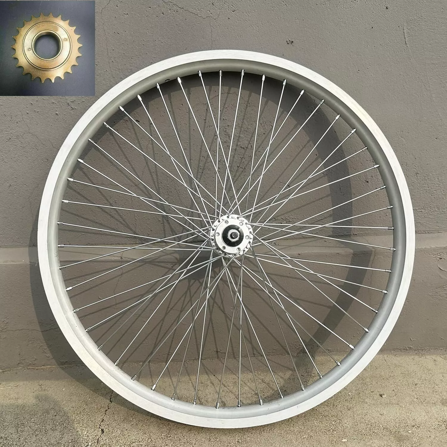 DONSP1986 26 inch Heavy Duty Bicycle Rear Wheel Rim 12 Gauge, Double ...