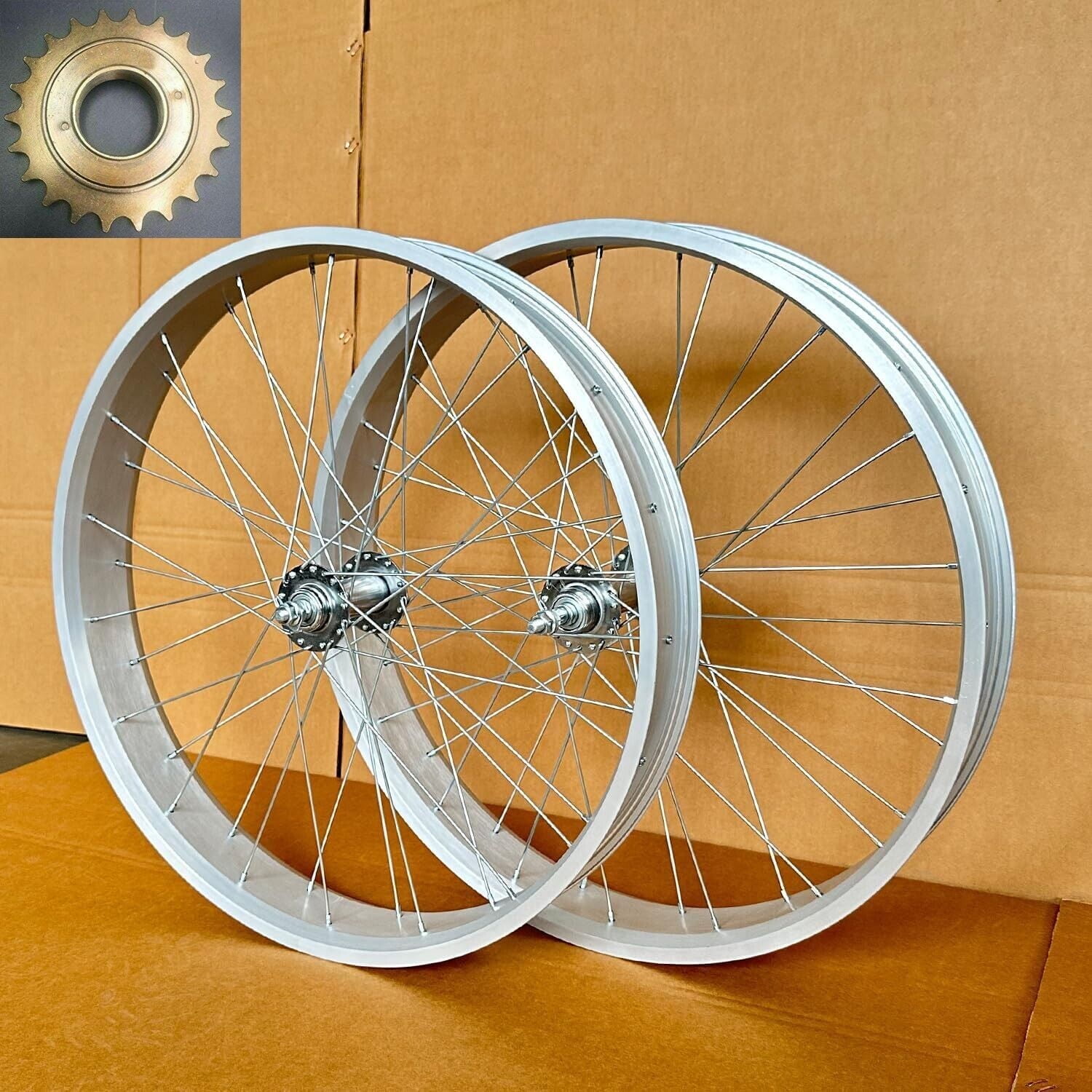DONSP1986 26''x4'' Fat Tire Bike Rimset - 12G Spokes Wheelset Beach ...