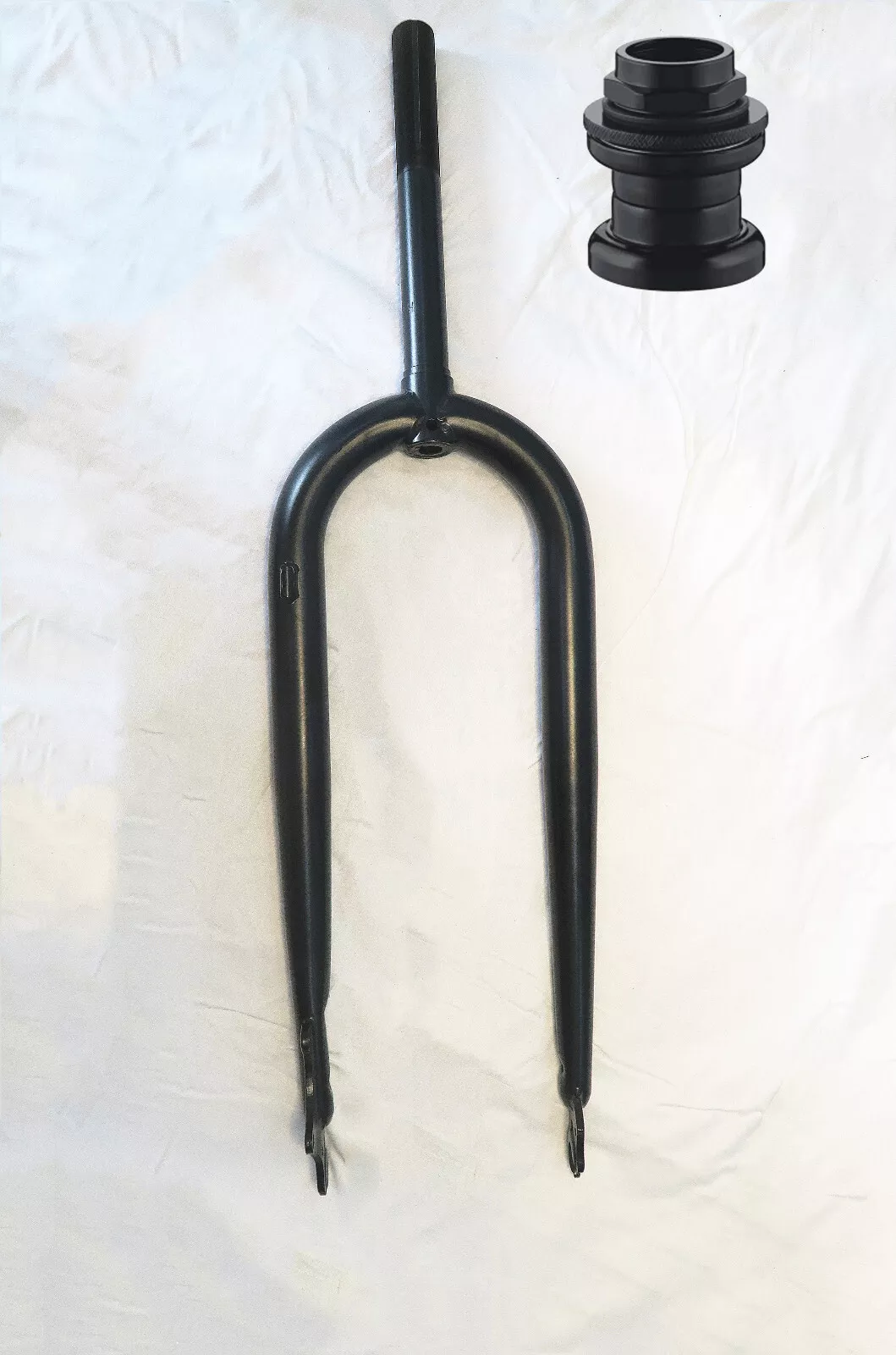 DONSP1986 26x4" Fat Tire Bike Fork Disc Brake Steerer 215mm, Steel ...