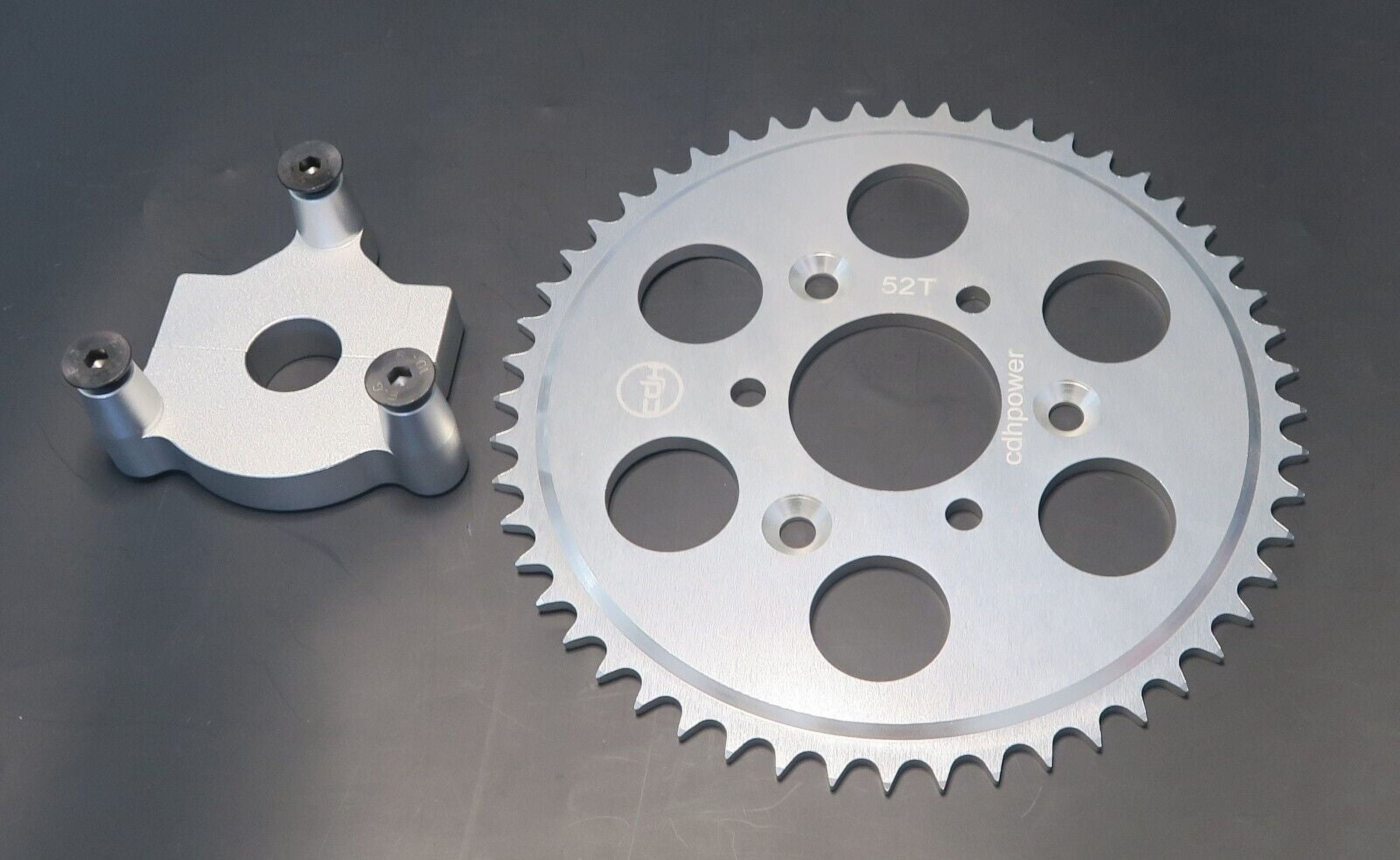 DONSP1986 52T Sprocket & 1 inch Hub Adapter for Spoke Wheel-Gas ...