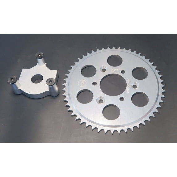 DONSP1986 52T Sprocket & 1 inch Hub Adapter for Spoke Wheel-Gas ...