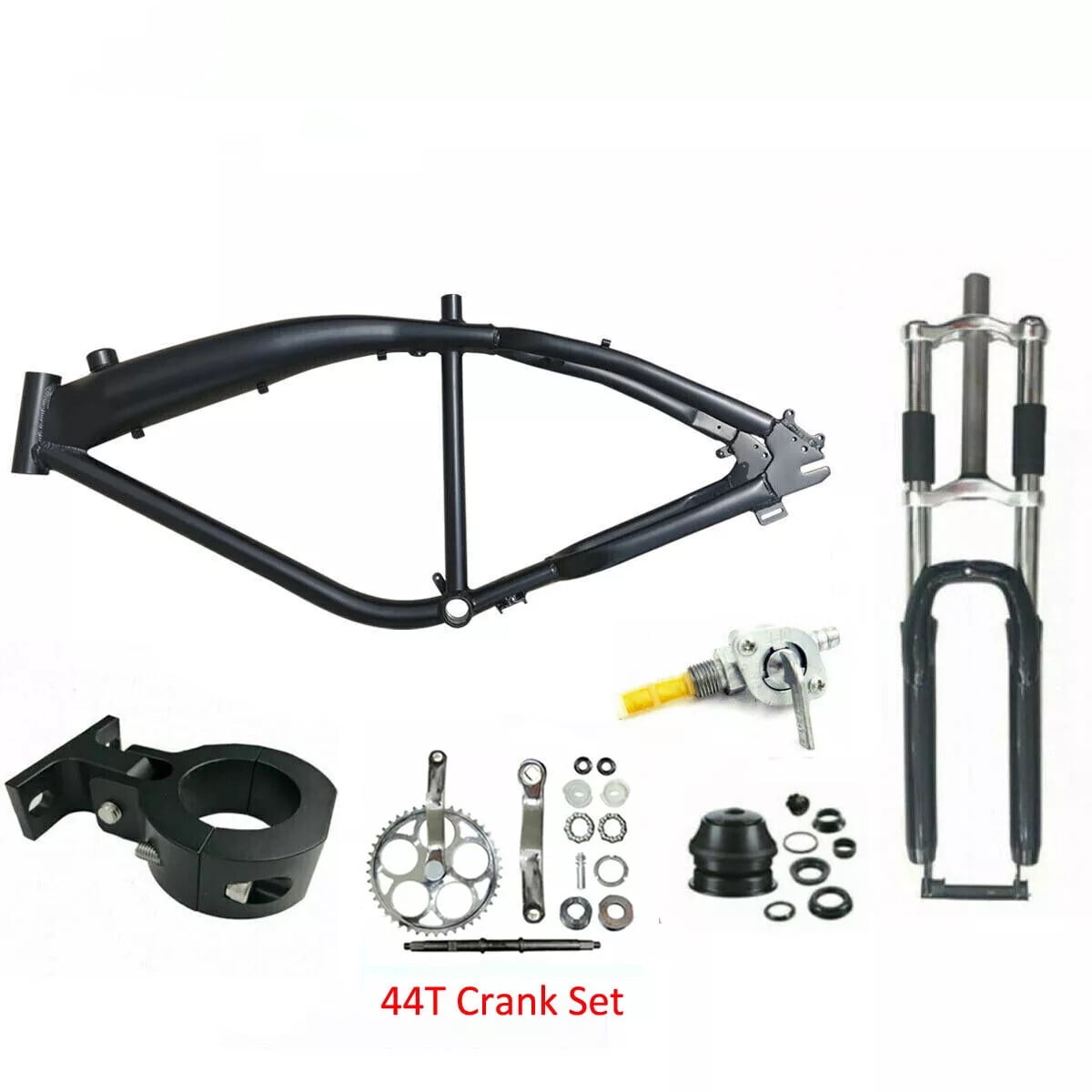 DONSP1986 Black Felt Faker Gas Bike Frame 3.4L & 44T Wide Crank & 26 ...