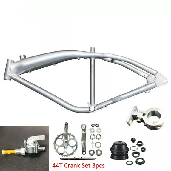 DONSP1986 Brushed Alum Felt Faker Gas Tank Frame 3.4L & 44T Wide Crank ...