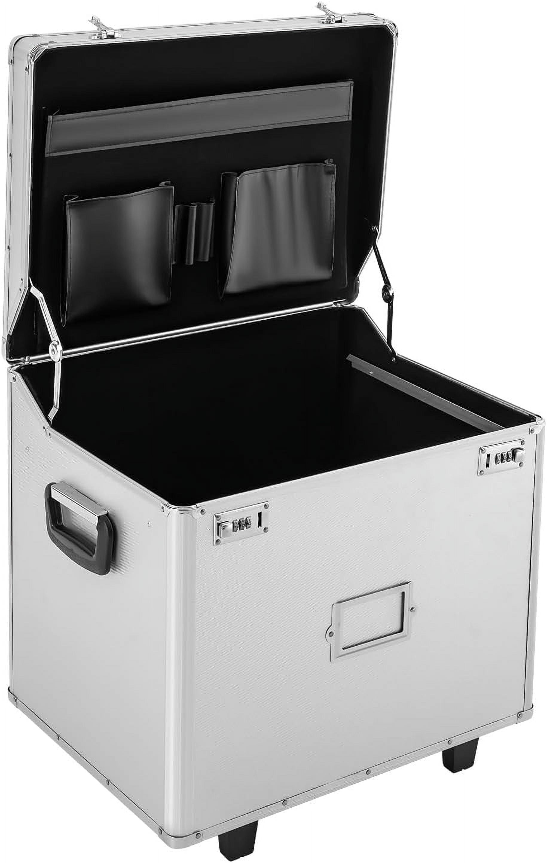 DONSU Portable File Organzier Box,Large Capacity Briefcas,Hard Carrying ...