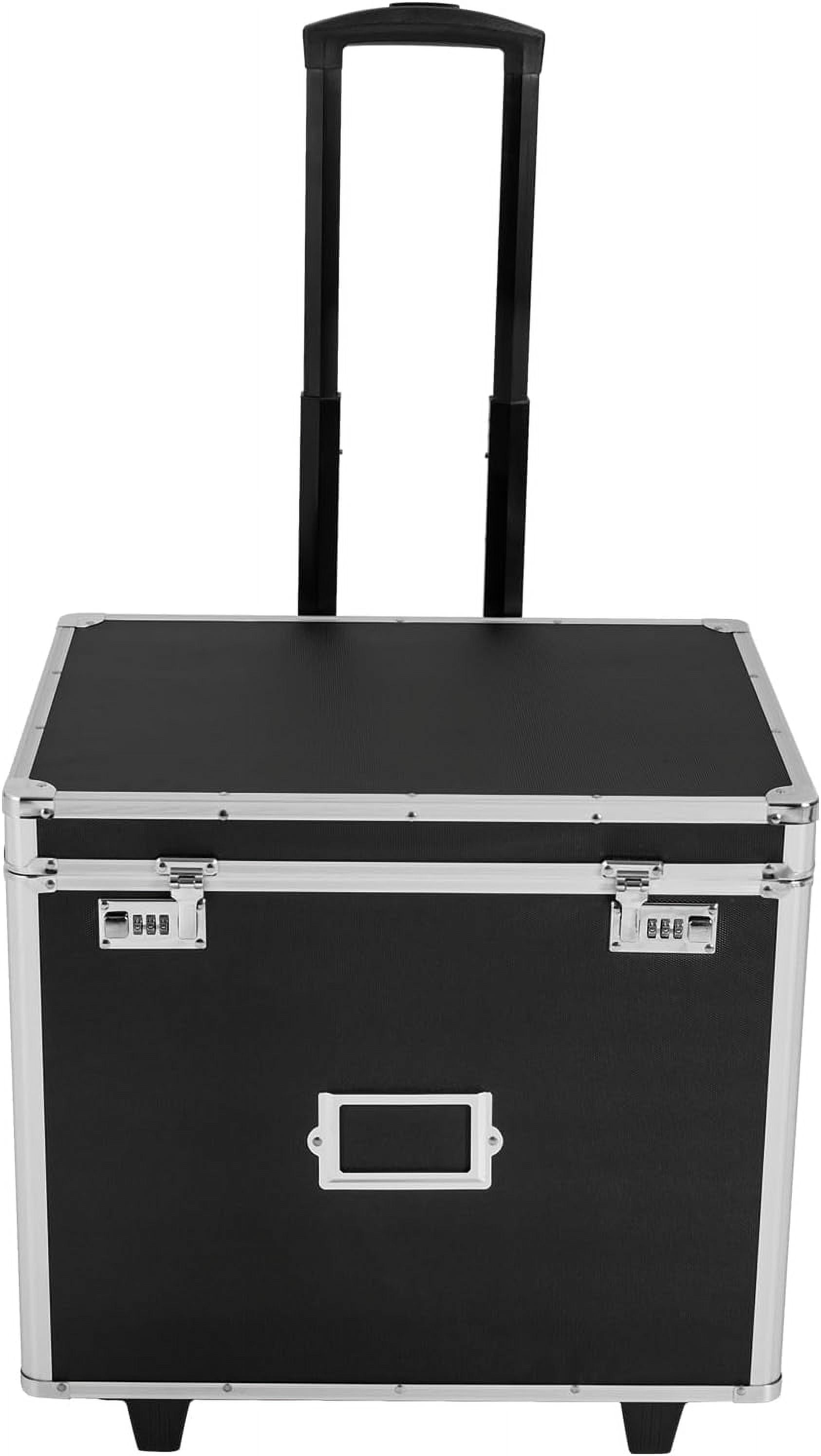 DONSU Portable File Storage Box,Locking Mobile Business Case, Aluminum ...
