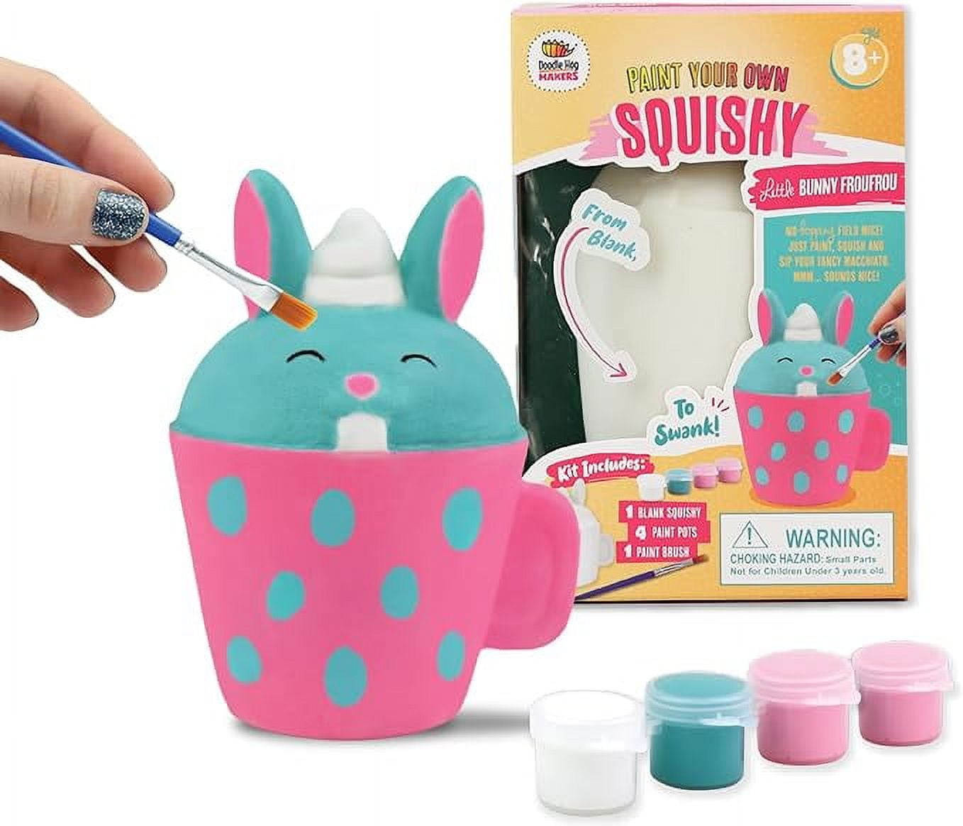 DOODLE HOG Bunny Squishy Painting Kit - Squishy Toys for Kids ...