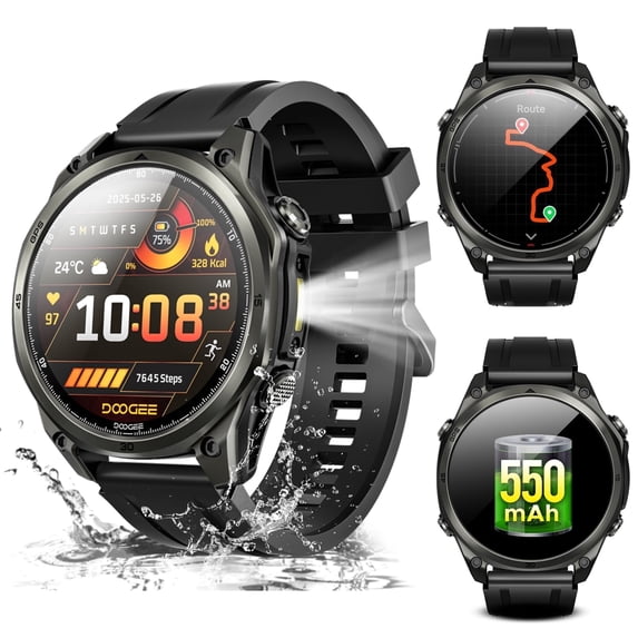 DOOGEE Anywise W1 Smart Watch for Men,1.43" Smart Watches for Android ...