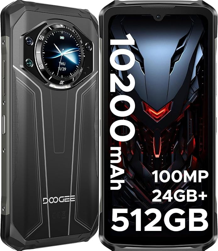 DOOGEE S119 (2025) Rugged Phone Unlocked,24GB+512GB/TF 2TB Android 14 ...