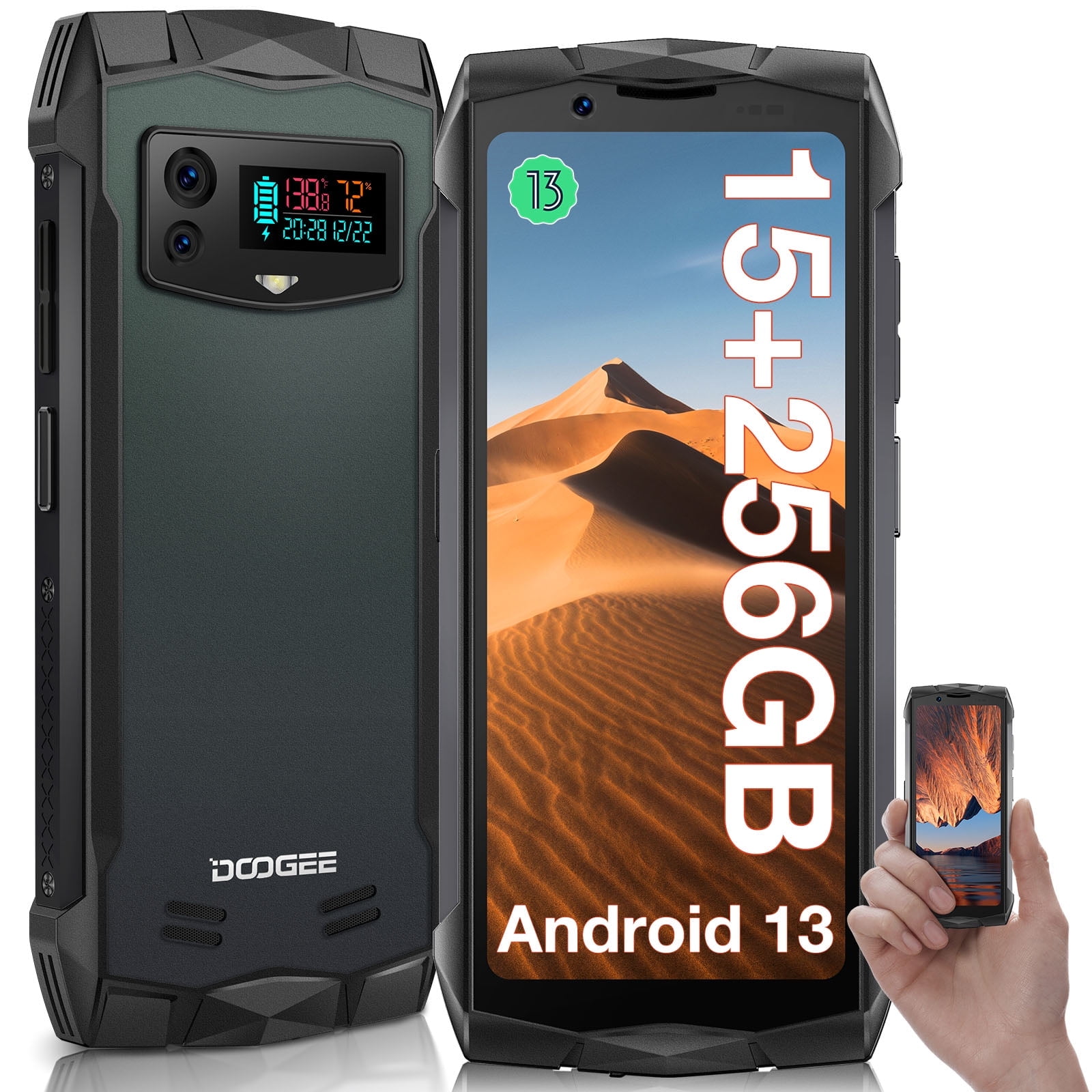 DOOGEE Smini mini Rugged Smartphone 2024, 4.5"QHD+Display,Android 13 ...