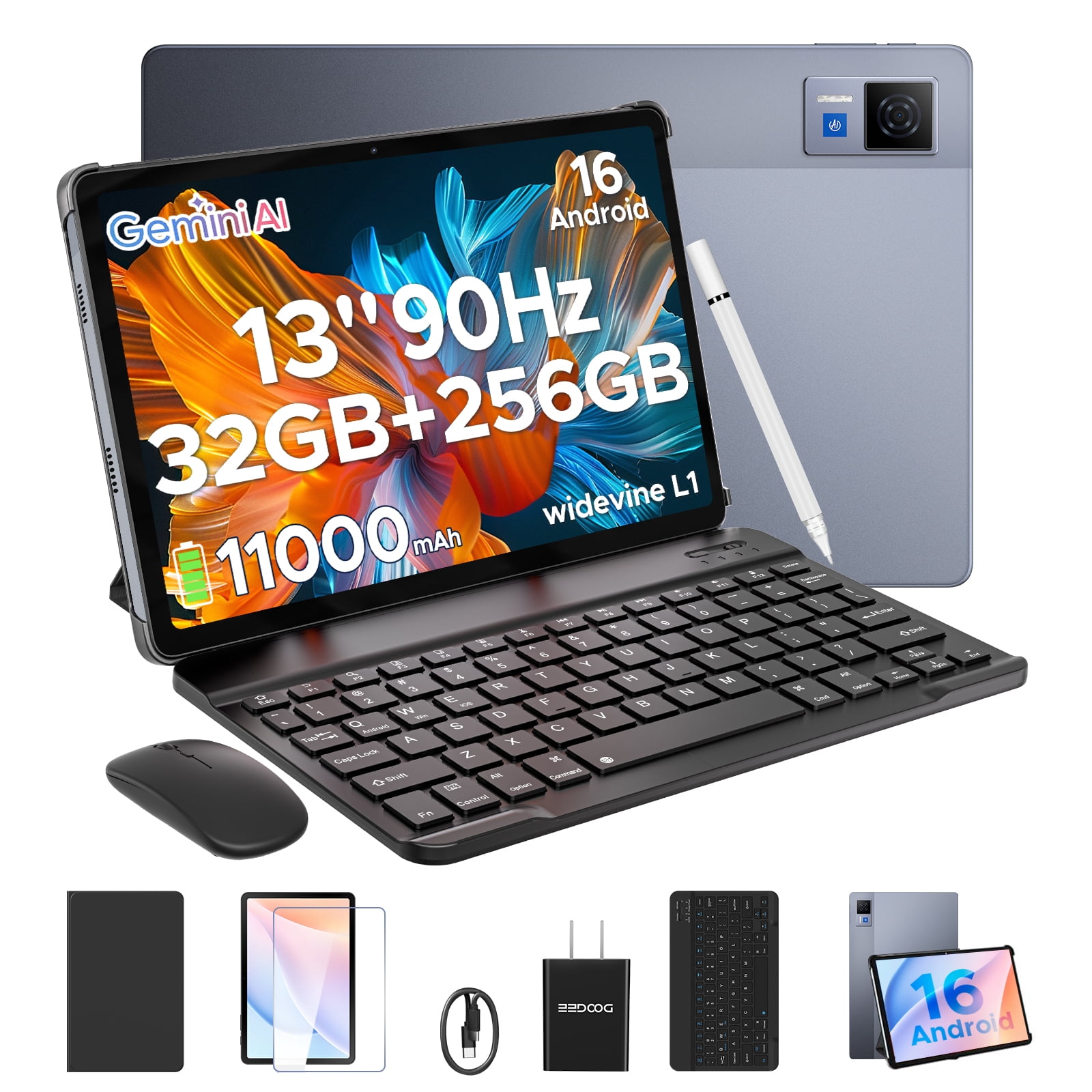 DOOGEE U13 Android 13 inch Tablet with Gemini AI, 11000mAh Battery ...