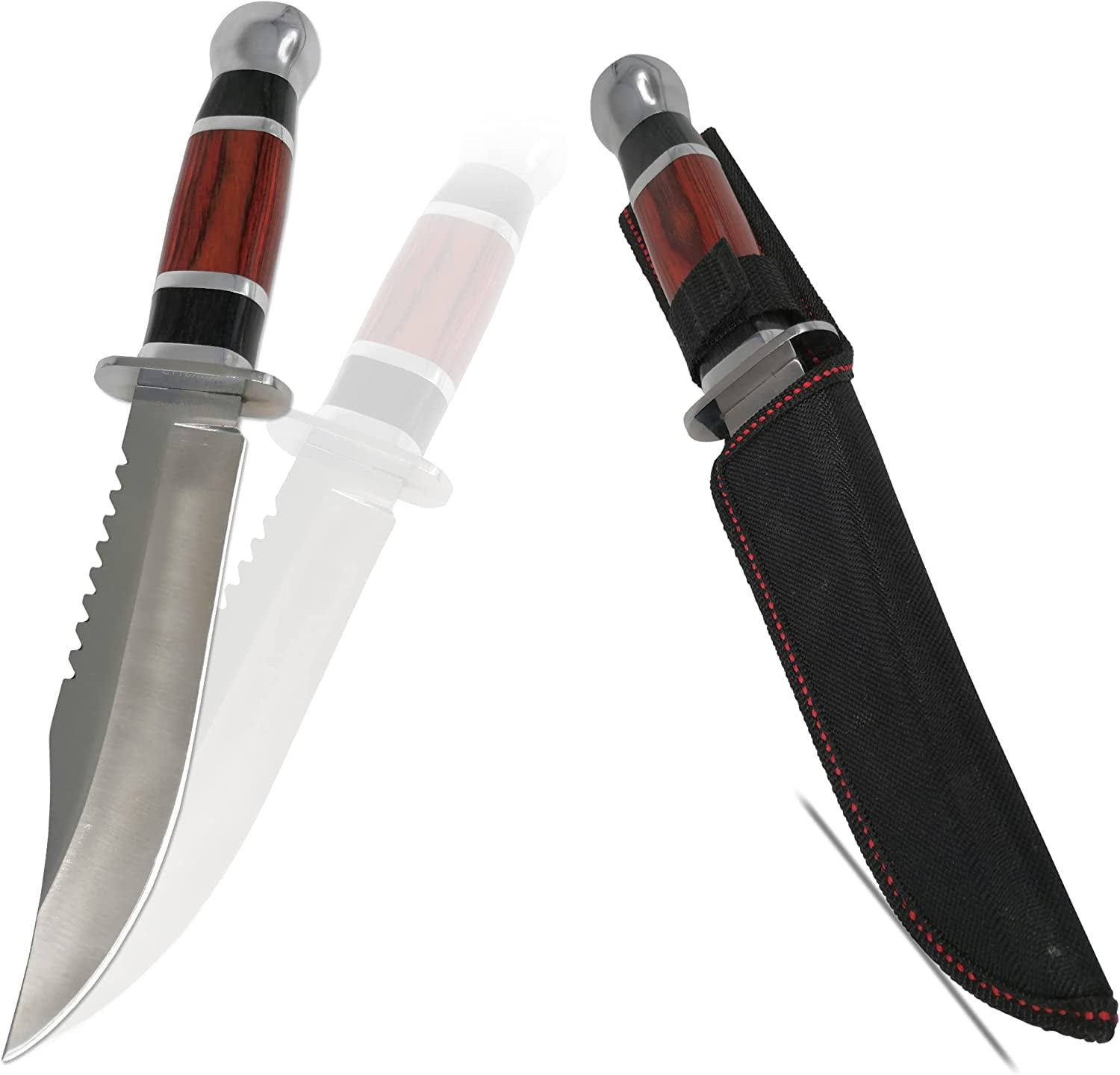 DOOM BLADE Outdoor Survival Knife - Fixed Blade with Sheath for Camping ...