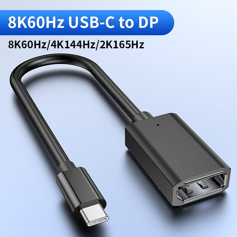 DOONJIEY 4K144Hz USB C to DP Adapter Thunderbolt 4 Type-C to ...
