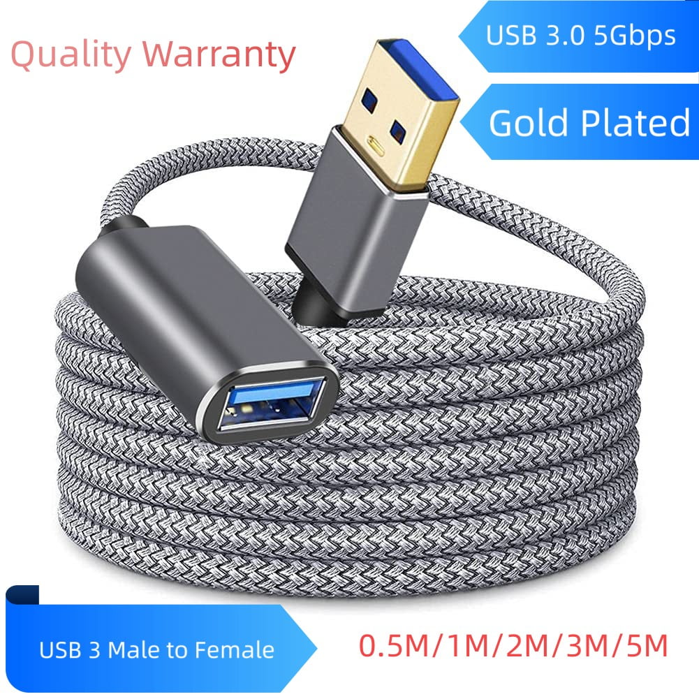 DOONJIEY Fast Speed USB3.2 Gen1 5Gbps USB Extend Cable 3.0 16FT Male ...