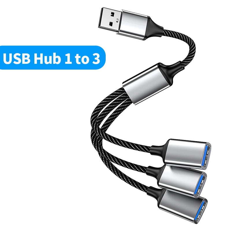 DOONJIEY Hub USB Extensions 1 to 2/3 USB Type C Splitter 3 Port OTG ...