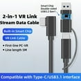 DOONJIEY USB3.2 Gen1 VR Link Cable for Oculus Quest 1 2 3 PICO Neo 3 ...