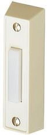 DOOR BELL RECTANGULAR UNLIGHTED BUTTON 2-7/8 IN. H X 7/8 IN. W WHITE ...
