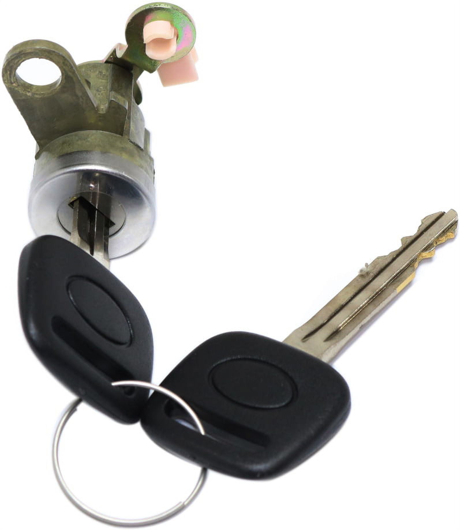 DOOR LOCK CYLINDER Compatible with TOYOTA TACOMA 95-04 , LH, Chrome, w ...