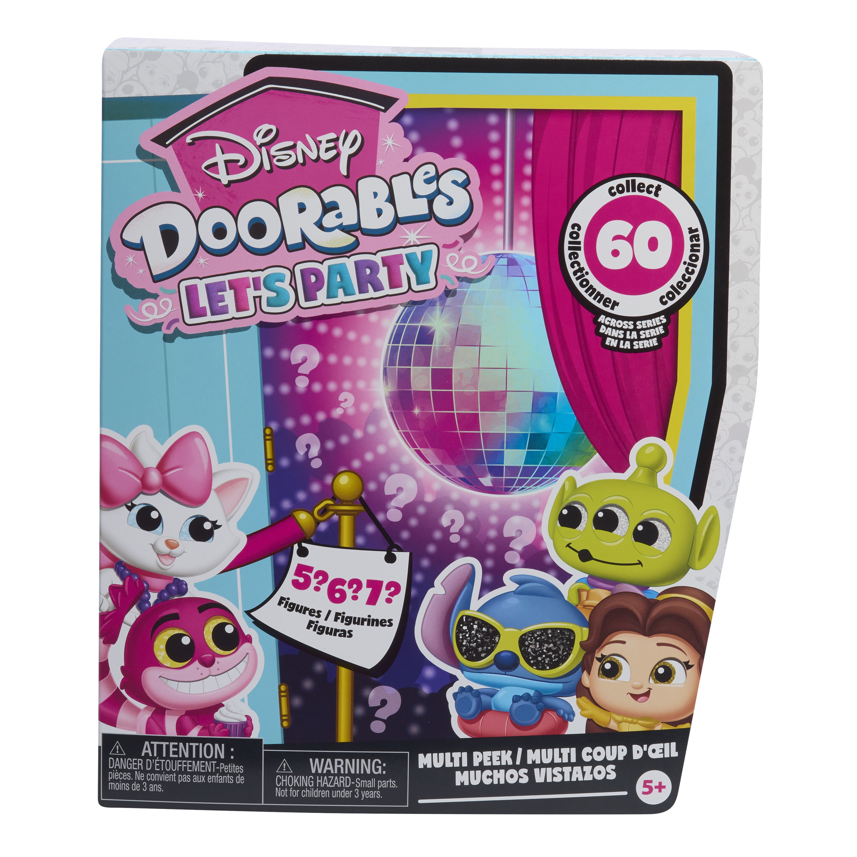 Disney Doorables Let’s Party Multi-Peek Series 14, Collectible 1.5 Inch ...