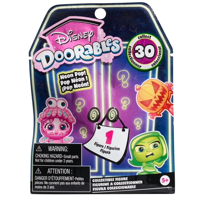 Disney Doorables Neon Pop Peek - Black Light Reveal Mystery Collectible ...