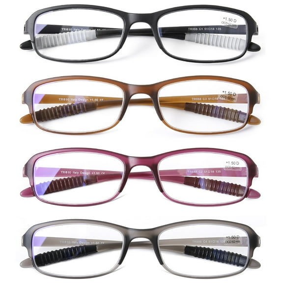 5 Pack Reading Glasses for Women, Blue Light Blocking Computer Readers ...