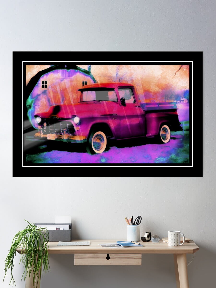 DOPAPRINT 1956 Chevy Poster Wall Art, Modern Wall Decor For Living Room ...