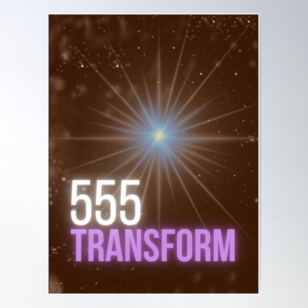 DOPAPRINT 555 Transform Angel Number Poster Wall Art, Bedroom NO FRAMED ...