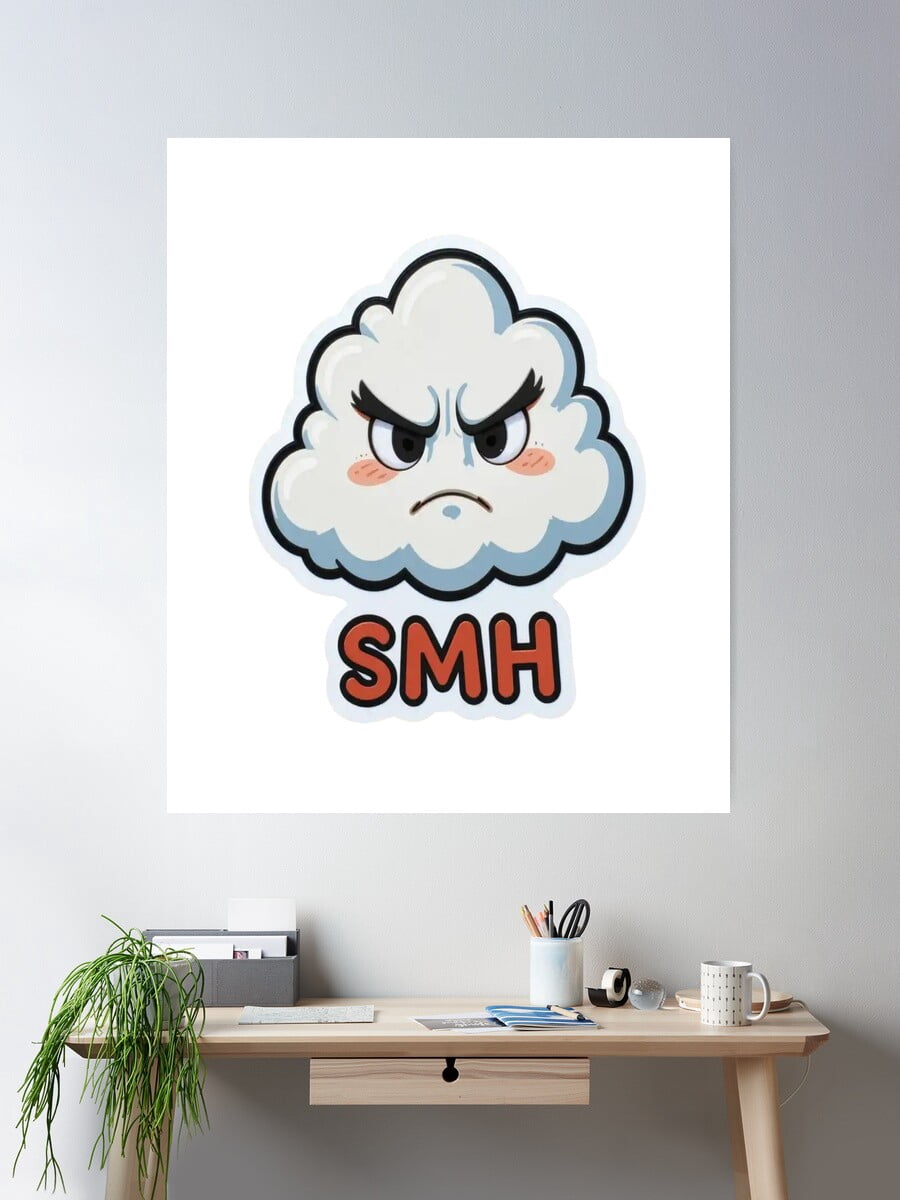 DOPAPRINT A Very Disappointed Cloud Poster Wall Art, Modern Wall Decor ...