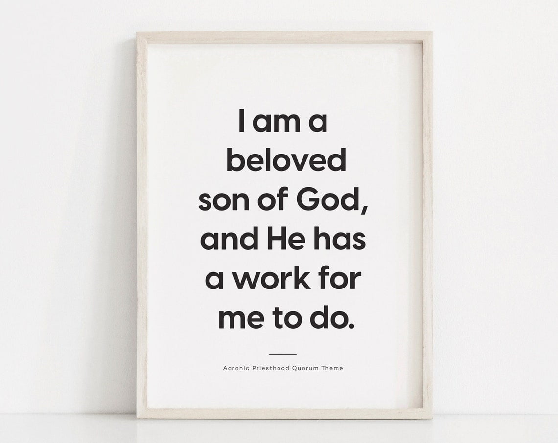 DOPAPRINT Aaronic Priesthood Theme, Lds Art, Young Men Theme, Beloved ...