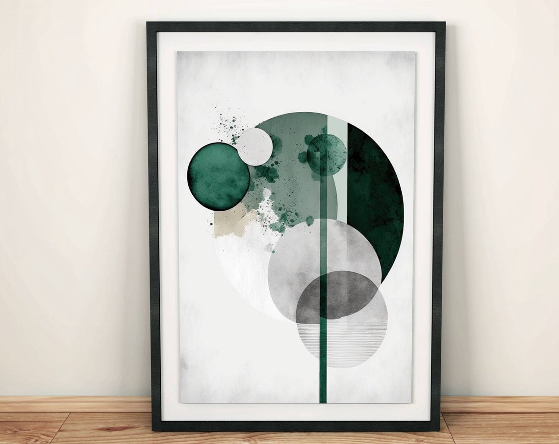 DOPAPRINT Abstract Moon Phases Poster In Boho Style In Minimalist ...