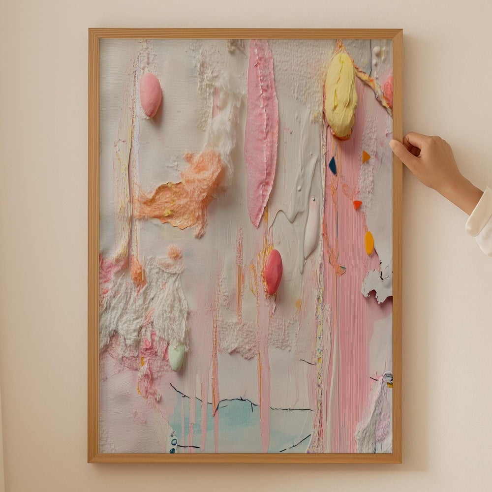 DOPAPRINT Abstract Pink Japandi Art, Wabi Sabi Poster, Abstract Print, Extra Large Wall Art ...