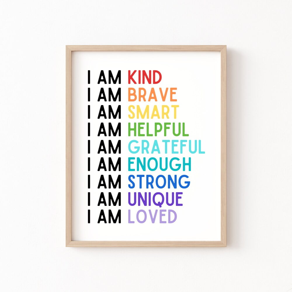 DOPAPRINT Affirmations For Kids, Classroom Posters, I Am Affirmations ...