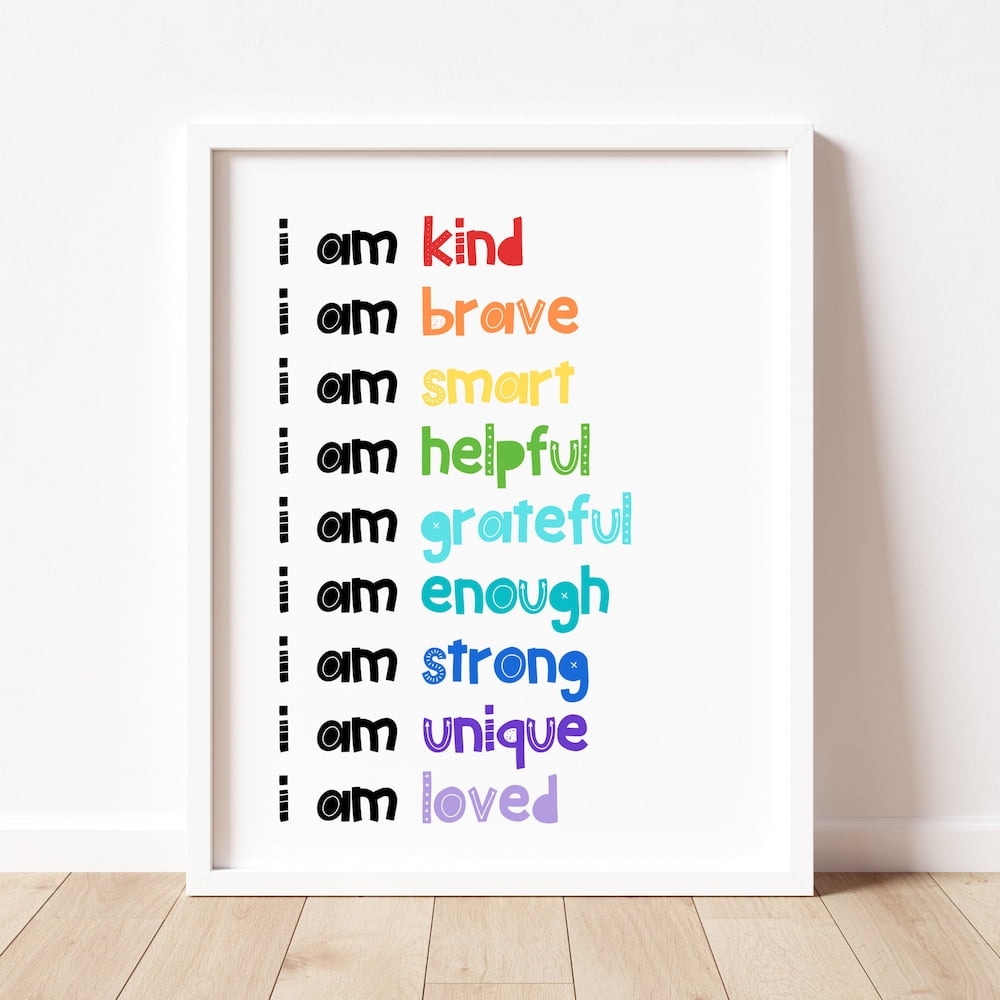 DOPAPRINT Affirmations For Kids, Classroom Posters, I Am Affirmations ...