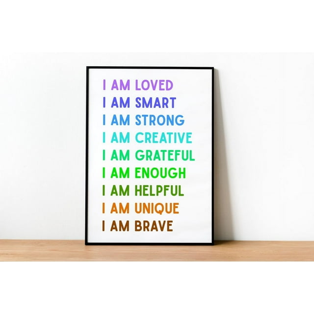 DOPAPRINT Affirmations For Kids Kids Affirmations Classroom Posters I ...