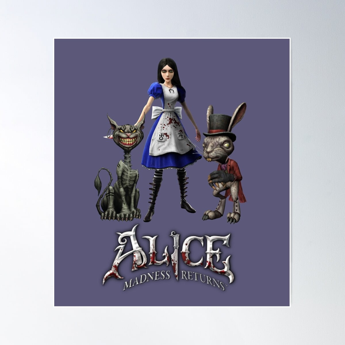 DOPAPRINT Alice: Madness Returns-Alice Liddell, Cheshire Cat, White ...