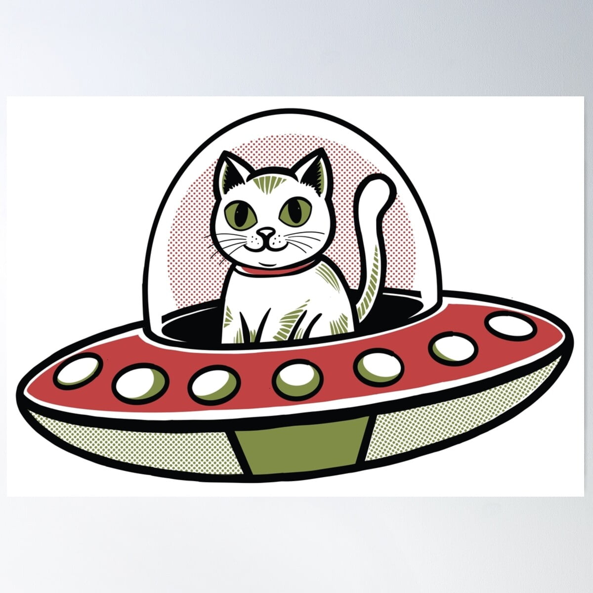 DOPAPRINT Alien Cat Poster Wall Art, Bedroom NO FRAMED POSTER, Wall Art ...