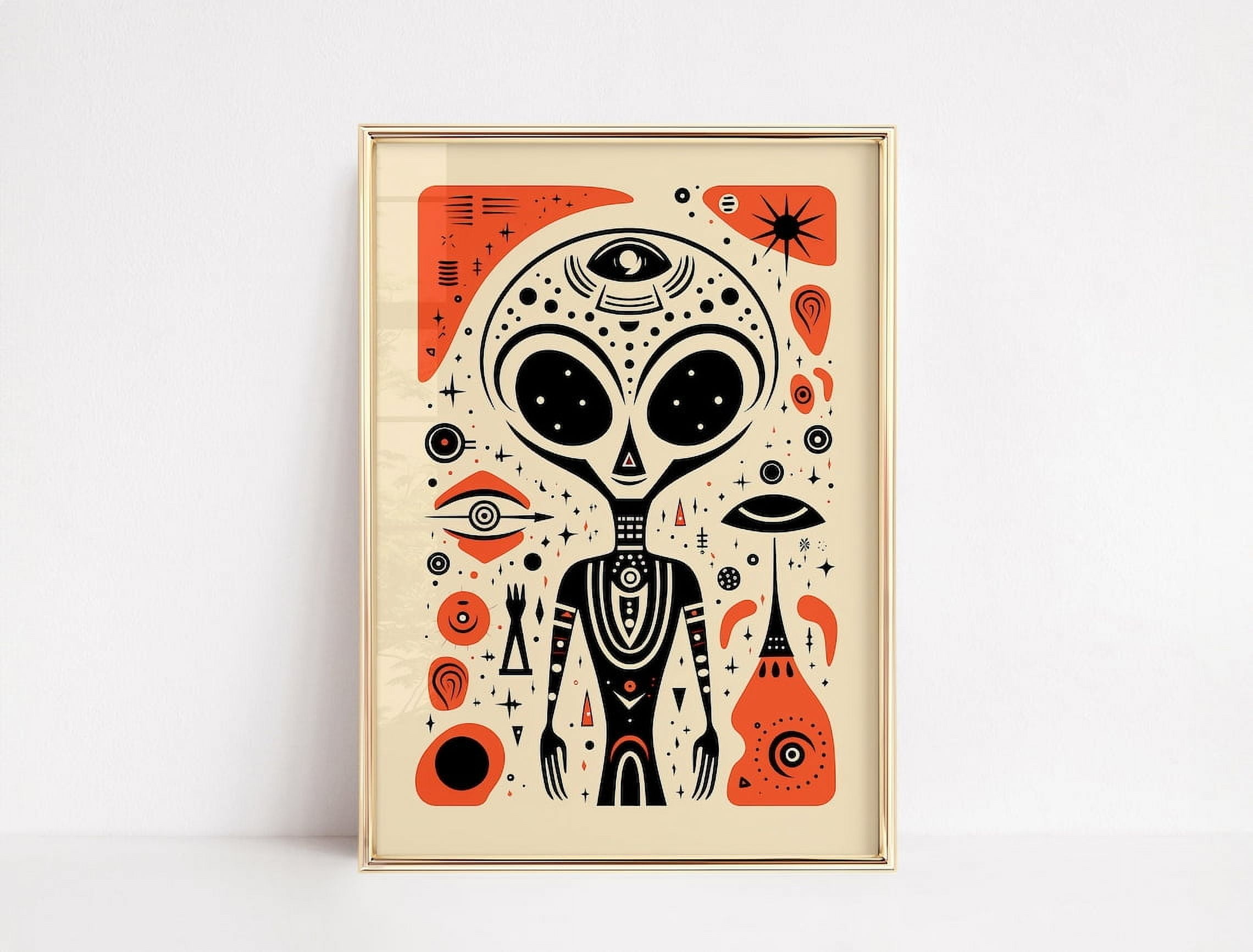 DOPAPRINT Alien Ufo Extraterrestrial, Fun Home Art, Alien Game Room ...